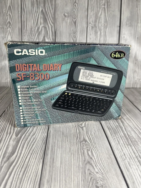 CASIO SF-8300 Digital Diary Organiser System Works With Box & Manual £ ...