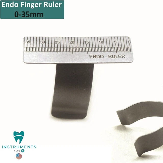 DENTAL ENDO FINGER Ruler Span Measure Scale Endodontic Ring Adjustable ...