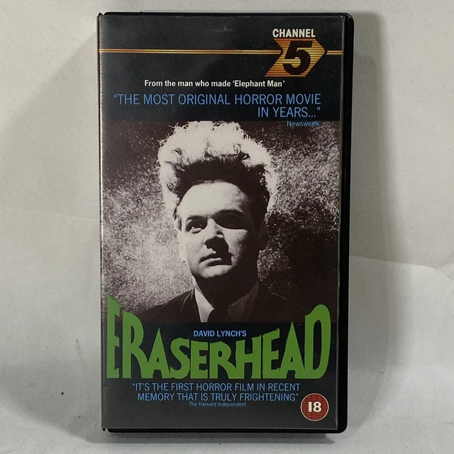 ERASERHEAD VHS Video Tape - 1999 David Lynch Horror VG £14.99 - PicClick UK