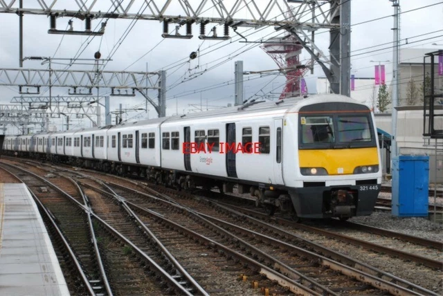 PHOTO CLASS 321 4-Car Emu No 321 445 At Stratford 08/12 £2.00 - PicClick UK