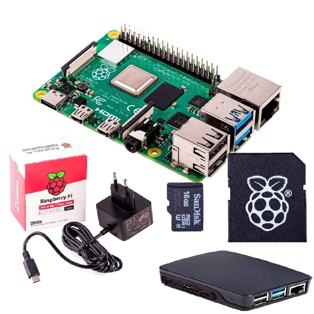 RASPBERRY PI 4 Computer Model B 1GB, 2GB, 4GB, 8GB RAM Platine oder ...