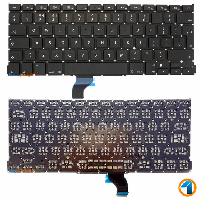 APPLE MACBOOK PRO 13 Retina A1502 Laptop Keyboard UK ENGLISH (2013-2015 ...