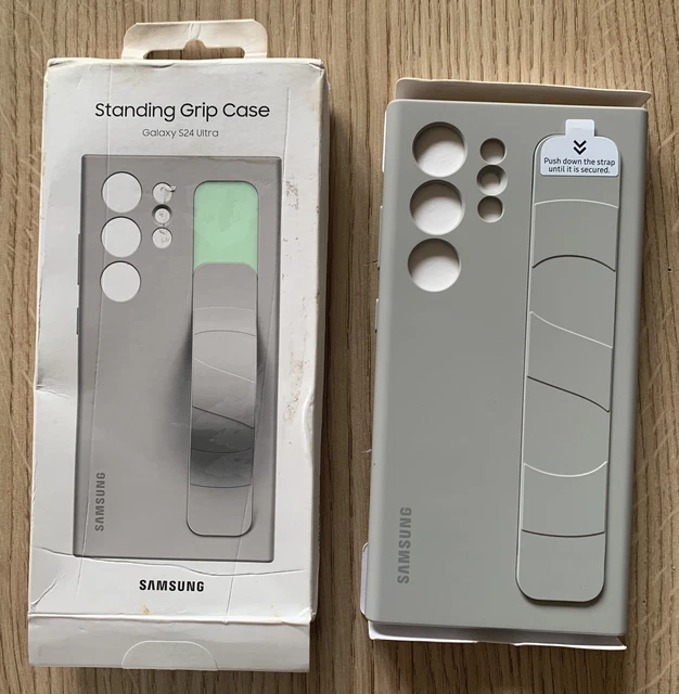 OFFICIAL SAMSUNG STANDING Grip Case for Galaxy S24 Ultra - Grey £31.99 - PicClick UK