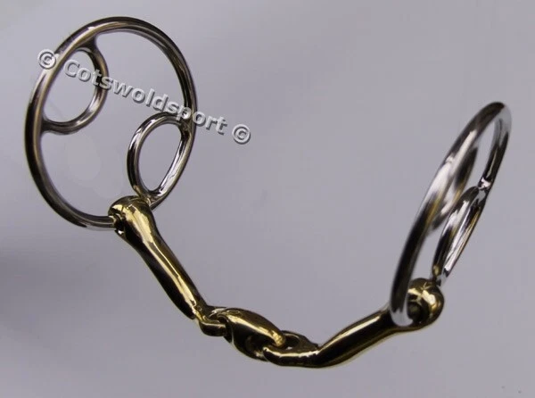 TONGUE SAVER BEVAL Bevel Wilkie Snaffle Horse Bit German Silver £38.25 - PicClick UK
