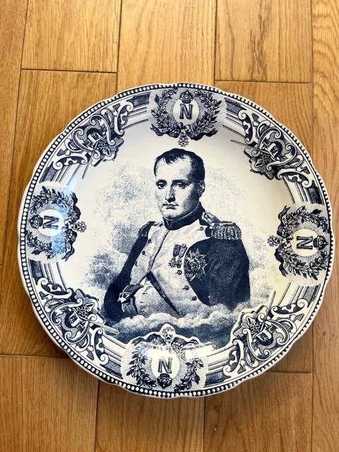 PLAT ANCIEN EN faience Boch Frères Keramis "Napoléon Bonaparte" EUR 170 ...
