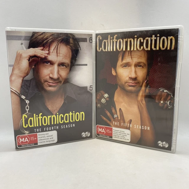 CALIFORNICATION SEASON 4 & 5 DVD Region 4 PAL Free Tracked Postage $19. ...