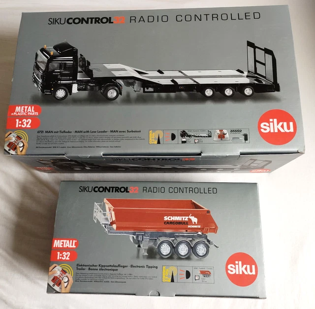 SIKU CONTROL: MAN mit Tieflader und Kippmulde - unbespielt in OVP EUR 385,00 - PicClick DE