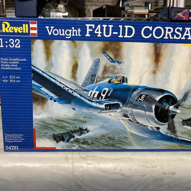 WWII REVELL VOUGHT F4U-1D Corsair Plastic Model Kit NEW and SEALED EUR ...