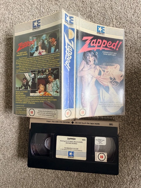 ZAPPED! - EMBASSY Pre Cert Small Box Ex Rental VHS £10.80 - PicClick UK