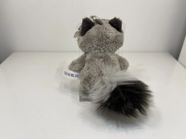 PORTE-CLÉS EN PELUCHE de collection raton laveur 10,5 cm. Excellent ...
