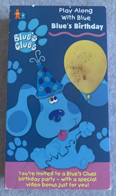 NICK JR BLUE’S Clues Birthday VHS Video Tape Nickelodeon Orange BUY 2 ...