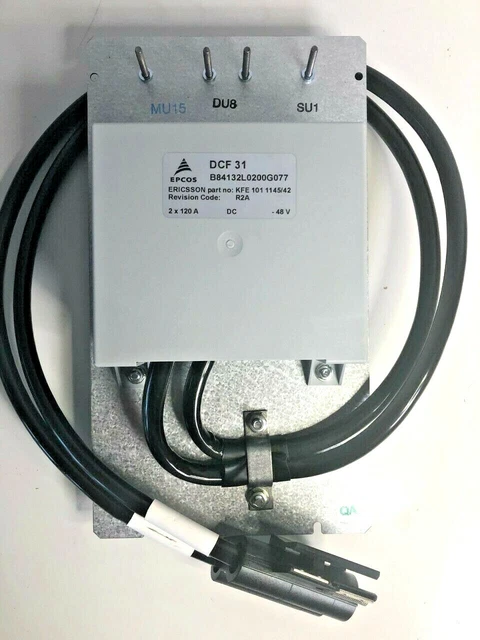 ERICSSON DC FILTER KFE 101 DCF 31 48VDC/120A Telecom 1145/41 41R2A $99. ...