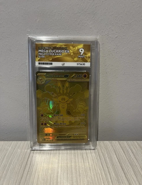 POKÉMON TCG - Mega Lucario EX Hyper rare 188/132 ACE 9 Mega evolution £ ...