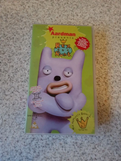 AARDMAN PRESENTS REX THE RUNT COMPLETE SERIES 1 VHS PAL UK 13 EPISODES ...