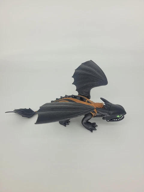 TOOTHLESS NIGHT FURY Figure Dreamworks How to Train Your Dragon Toy ...