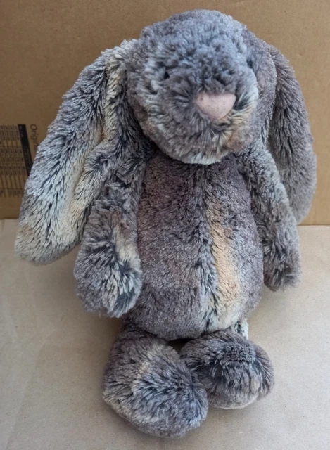 JELLYCAT BASHFUL COTTONTAIL Bunny Soft Brown Plush Toy Medium 12" £6.95 - PicClick UK