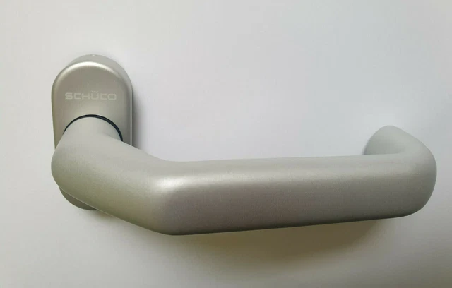 GENUINE SCHUECO SCHUCO Sprung Level Door Handle Silver Satin- Ref ...