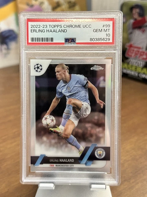 ERLING HAALAND 2022-23 Topps Chrome Ucc #99 Man City Psa 10 Gemmes Comme Neuf EUR 9,19 - PicClick FR