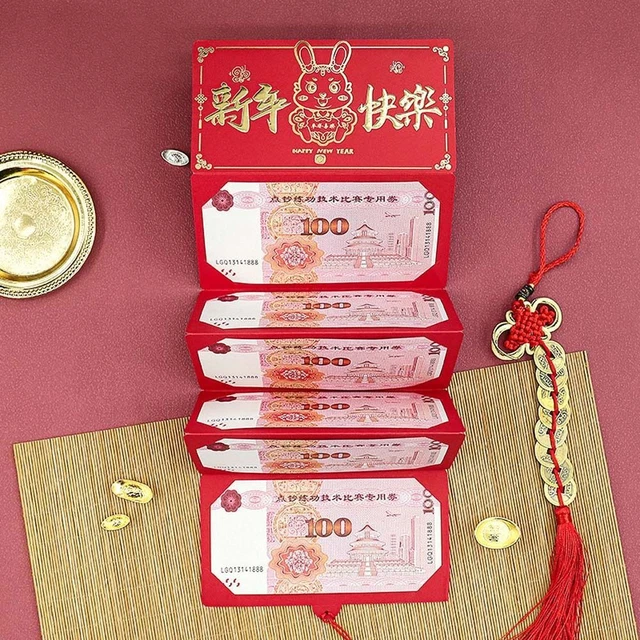 RABBIT FOLDING RED Envelope Paper Envelopes Money Packing Bag 2023 Red ...