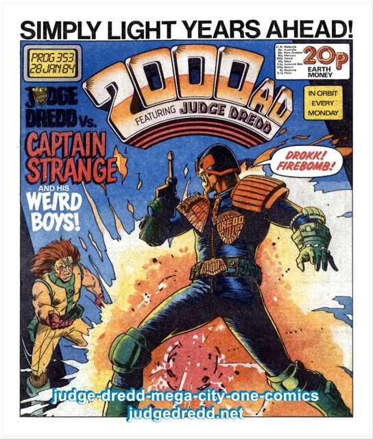 2000AD PROG 353 Judge Dredd Comic Very Good to Excellent Condition (A ...