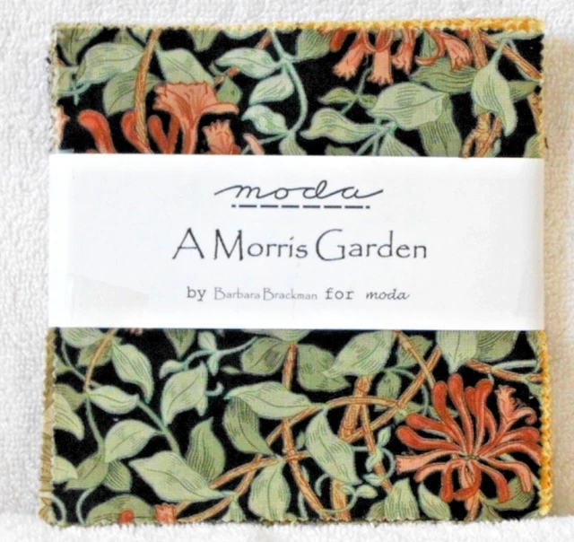 MODA BARBARA Brackman Charm Pack "A Morris Garden" (30) 5" By 5 ...