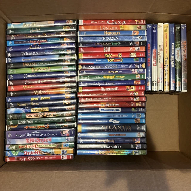 DISNEY PIXAR KIDS Family Animation DVD Wholesale Lot Bundle - 55 Movies ...