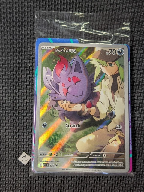 N'S ZORUA SVP189 - Journey Together Sealed Illustration Rare ETB Promo ...