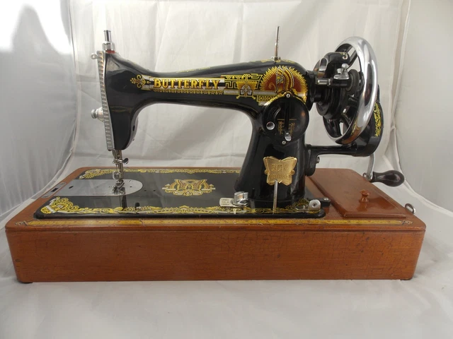VINTAGE CHINESE &BUTTERFLY& Sewing Machine - Identical To The Singer ...