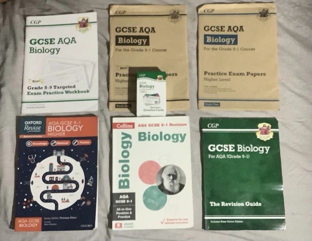 ULTIMATE GCSE (9-1) AQA Biology 7 Book Revision Bundle (SEE DESCRIPTION ...