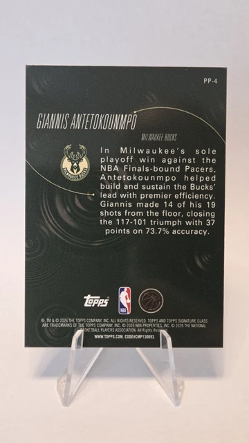 2026 TOPPS NBA Signature Class Pressure Points Giannis Antetokounmpo PP ...