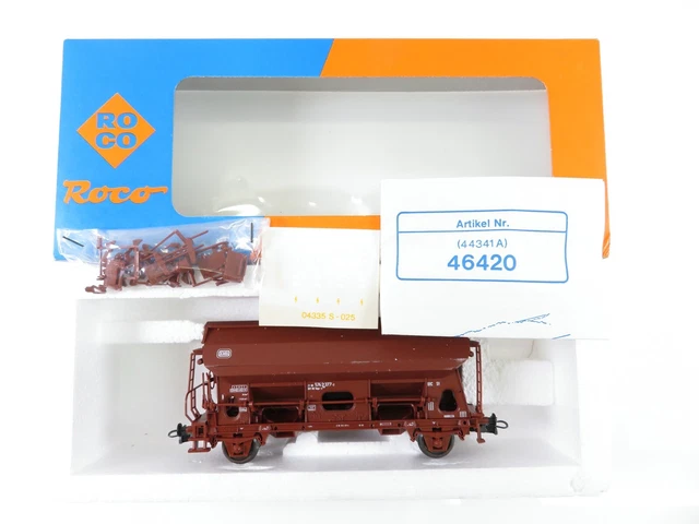 ROCO H0 44341A/46420 Seitenentladewagen der DB OVP #3827 EUR 21,99 ...