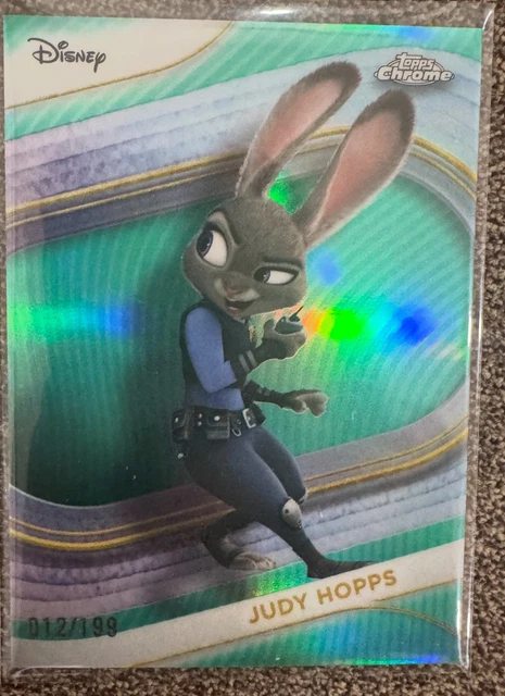 2025 TOPPS CHROME Disney Judy Hopps Aqua /199 Zootopia INVEST SP £14.99 - PicClick UK