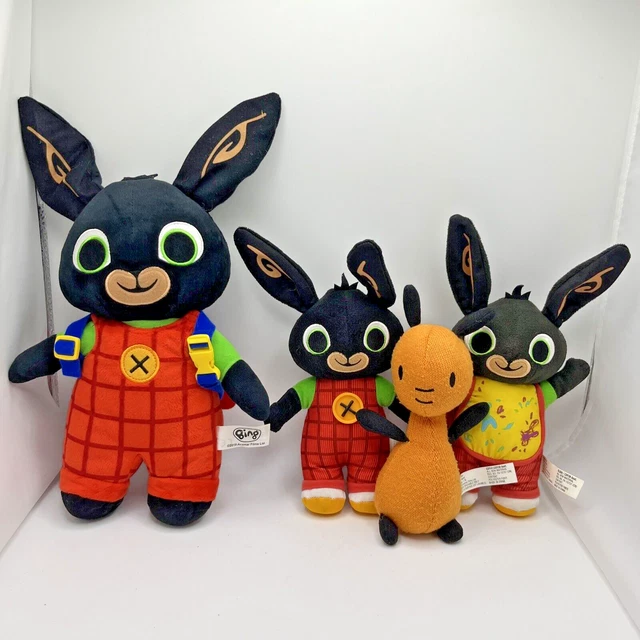 CBEEBIES BING BUNNY bundle Plush soft toys 3 x Bing 1 x Flop toddler ...