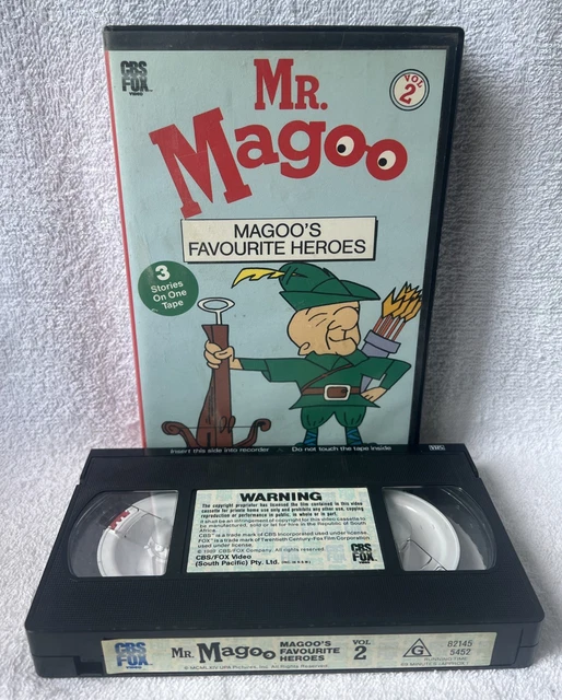 MR. MAGOO VOLUME 2Very Rare VHS Video Tape CBS Fox 1989 Big Box $26.49 ...