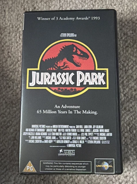 JURASSIC PARK BY Steven Spielberg (VHS, 1993) Very Good Condition £5.98 ...