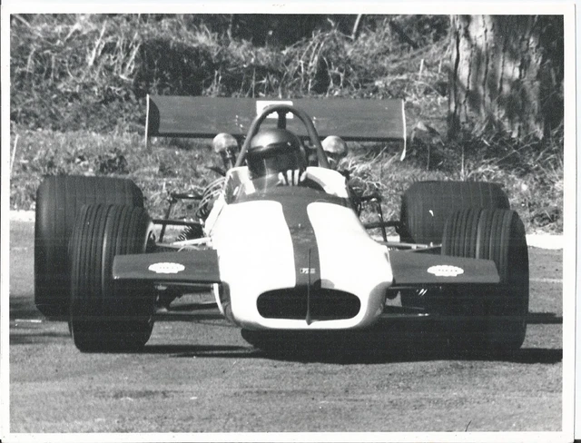 BRABHAM BT36X OF Mike Macdowell Loton Park April 1972 B/W Photograph ...