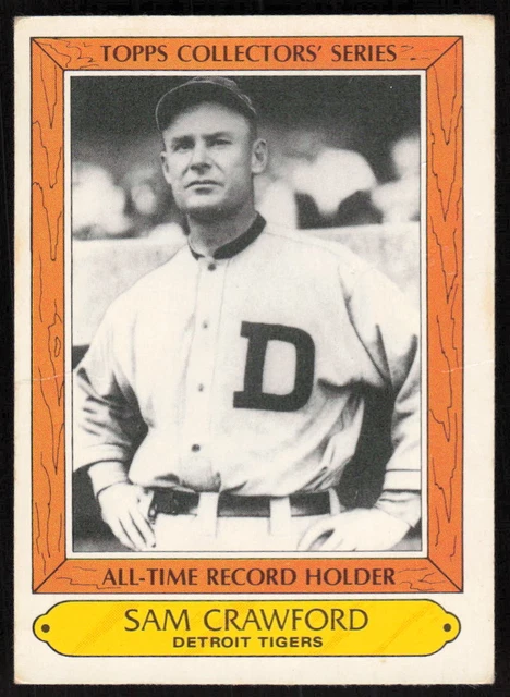 1985 TOPPS WOOLWORTH porte-record de tous les temps #9 Sam Crawford EUR ...