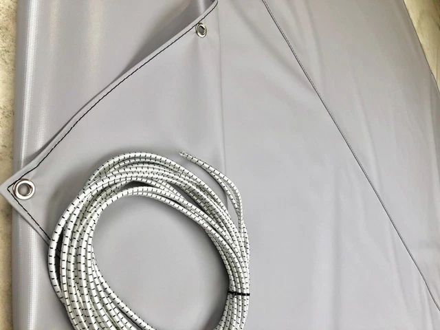 HEAVY DUTY FORD Transit Tipper Drop Side Flatbed Sheet Cover 12 Ft X 8 ...