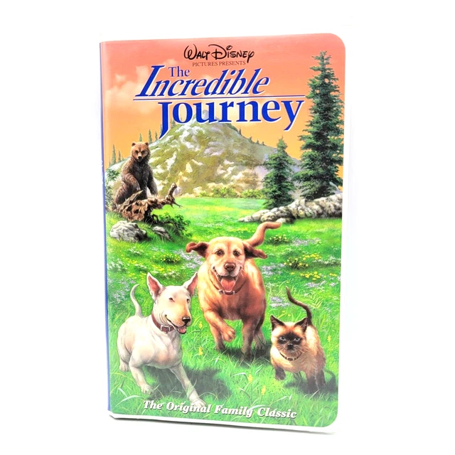 WALT DISNEY PICTURES The Incredible Journey VHS 1997 Clamshell VTG ...