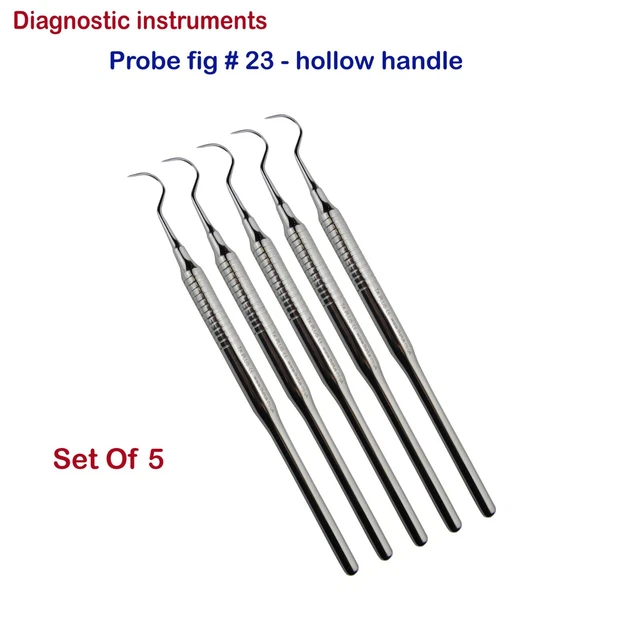 DENTAL PROBE EXPLORER 23 Tartar Remover Dentist Tooth Pick Periodontal ...