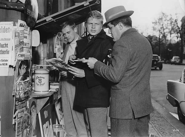 ADORF MARIO ACTOR with Horst Frank and Hardy Krueger in the movie - Old ...