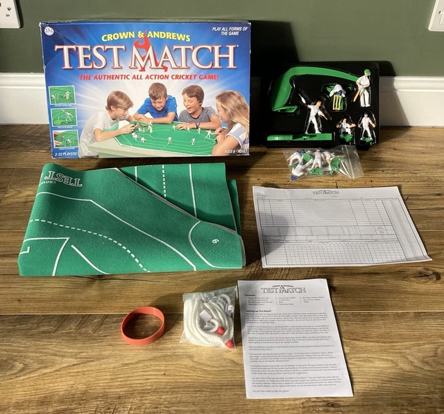 CROWN & ANDREWS Test Match Cricket - Authentic Tabletop Board Game 100% ...
