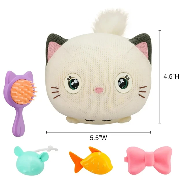 PURRO INTERACTIVE PLUSH Cat Toy | Smart Kitten Sounds Lights Dance ...