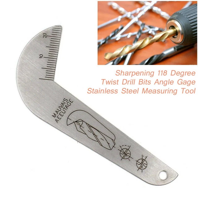 MESURE PRÉCISE DES angles de foret outil en acier inoxydable pour ...