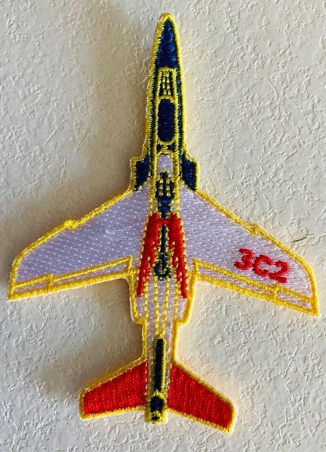 PATCH AIR 3SILHOUETTE Alpha Jet Escadron de Chasse 2/8 Nice 3C2 EUR 10 ...