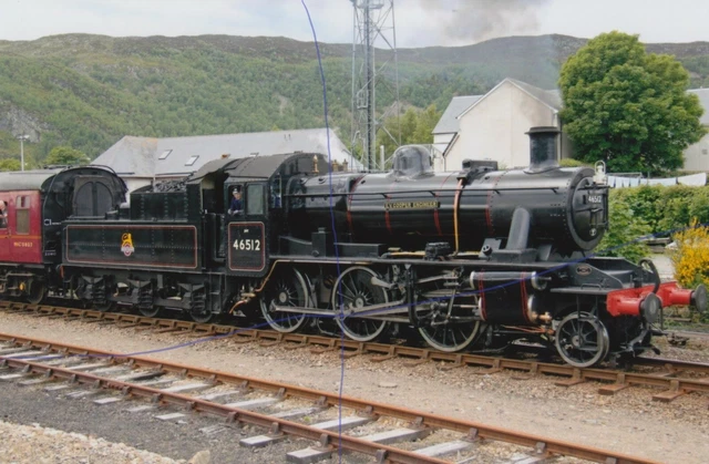 LMS STEAM RAILWAY Engine On A Photo Ivatt Class 2 Photograph Train ...