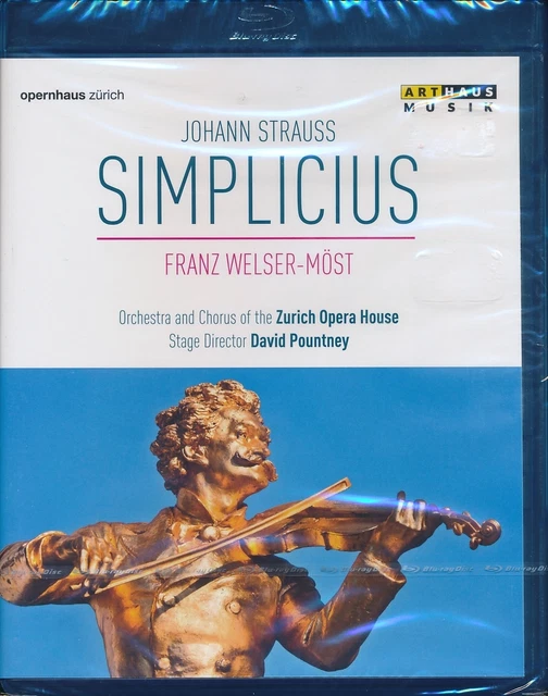 JOHANN STRAUSS SIMPLICIUS Bluray Blu-ray NEW Franz Welser-Most Zurich ...
