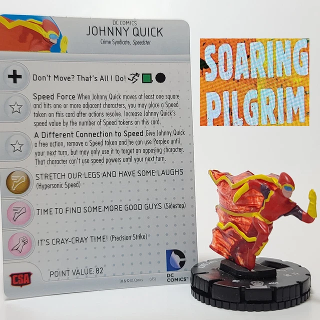 DC HEROCLIX JOHNNY QUICK - 043 SELTEN Justice Legaue Trinity War Set ...