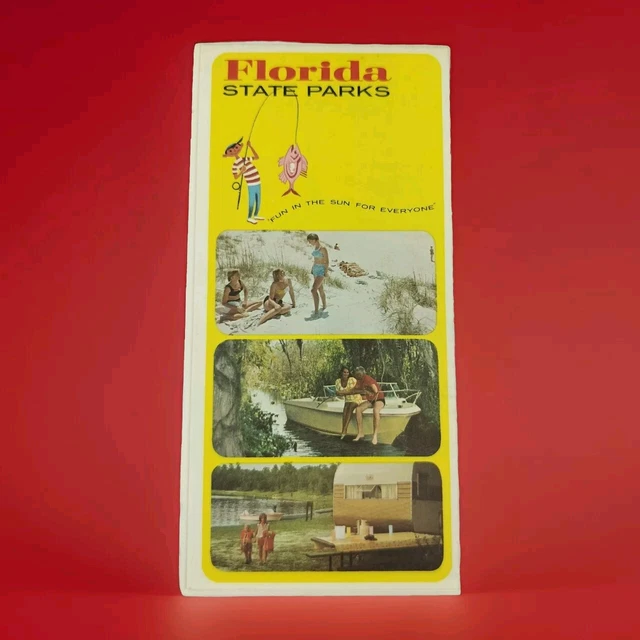 FLORIDA STATE PARKS Vintage Travel Brochure Booklet Map Color Images ...