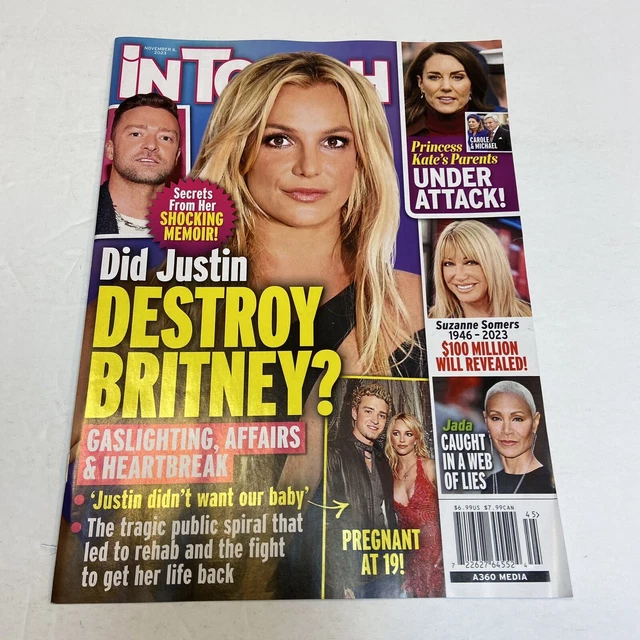 IN TOUCH MAGAZINE Nov 6 2023 Justin Timberlake Britney Spears Jada ...